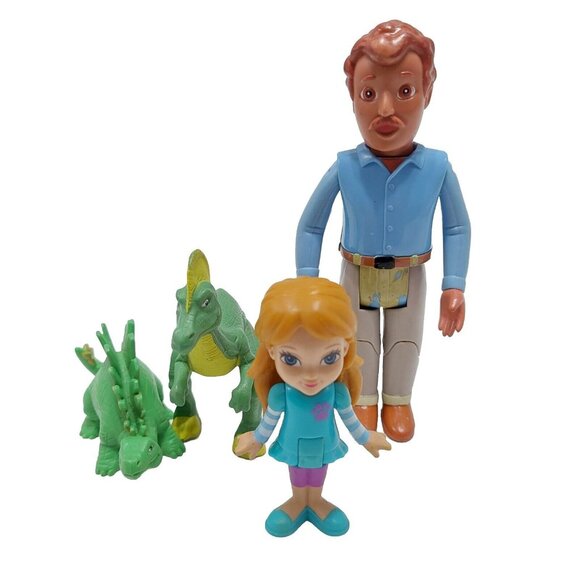 Mattel | Toys | Mattel Dora The Explorer Dad Kate 2 Dinosaurs Plastic ...
